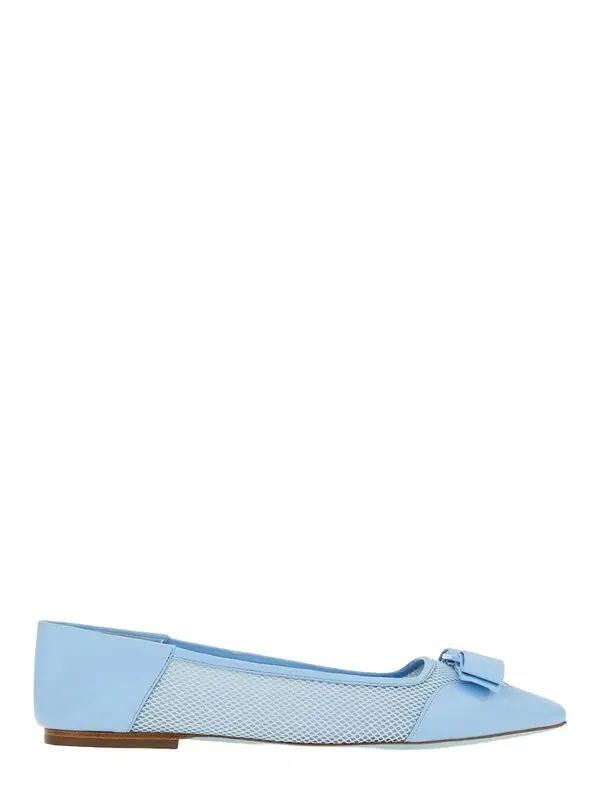 FERRAGAMO Vara Bow Ballerina Flats - Blue