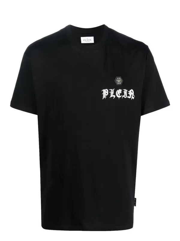 Philipp Plein Chest Logo-print Detail T-shirt - Black