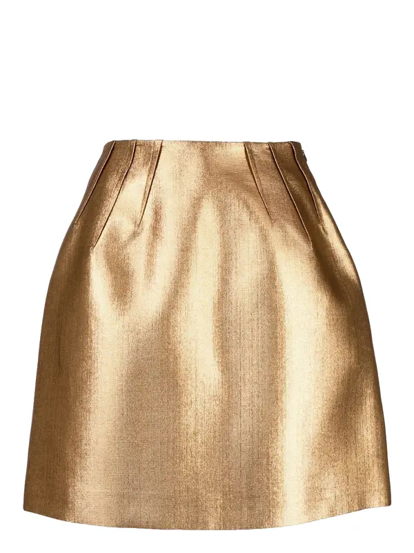 Dice Kayek Lamay Mini Skirt - Gold