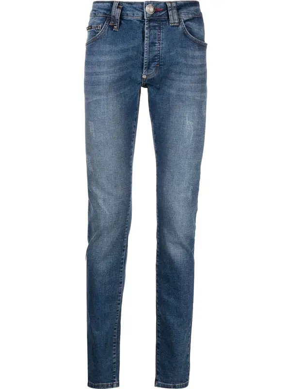 Philipp Plein Straight-cut Jeans - Blue