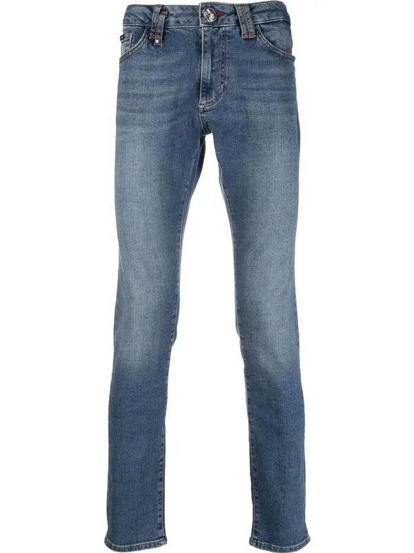 Philipp Plein Slim-fit Full-length Jeans - Blue