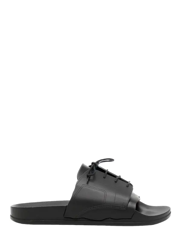 MAISON MARGIELA Lace-up Slides - Black