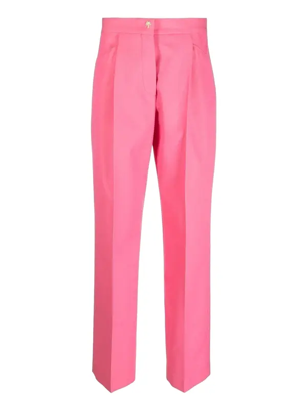 Palm Angels Pressed-crease Tailored Trousers - Pink