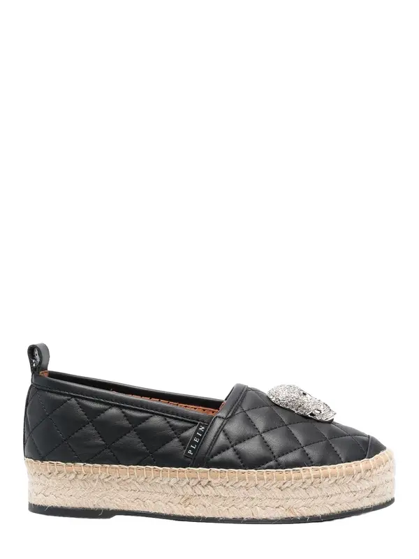 Philipp Plein Skull-embellished Espadrilles - Black