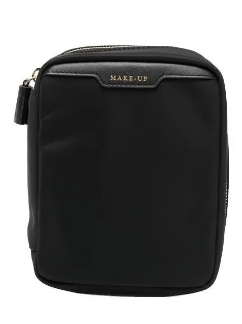 ANYA HINDMARCH Zip-up Makeup Bag - Black