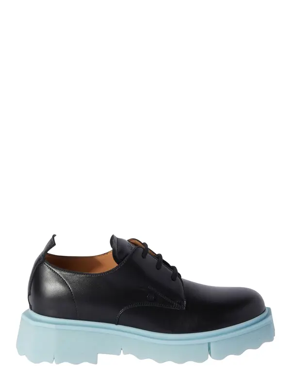 Off-White Leather Sponge Derby - Black