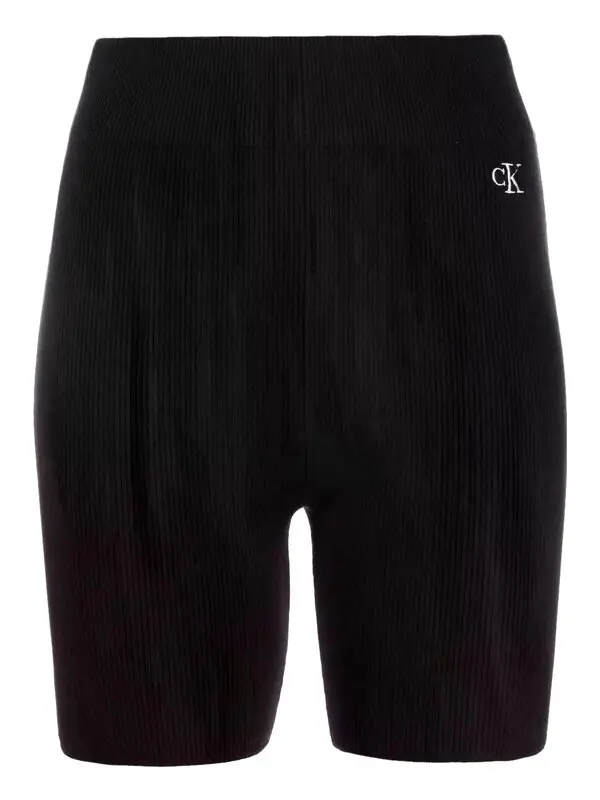 Calvin Klein Knitted Cycling Shorts - Beh Ck Black