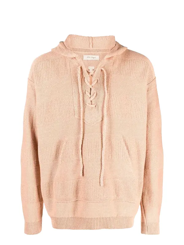 Nick Fouquet Knitted Hoodie - Pink