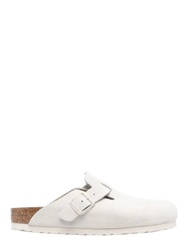 BIRKENSTOCK Side Buckle-detail Slippers - White