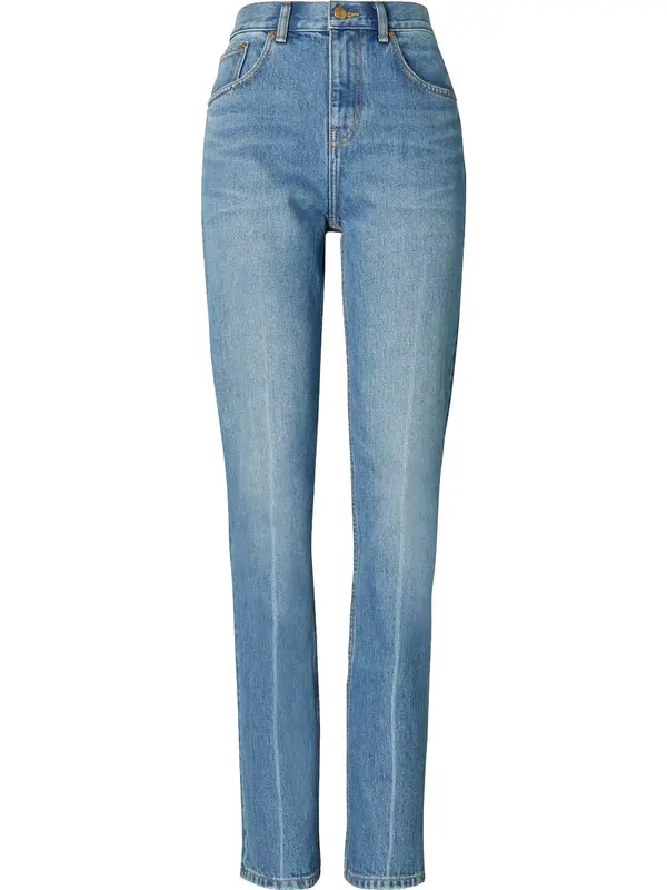 Tory Burch Mid-rise Straight-leg Jeans - Blue