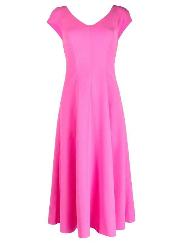 Emporio Armani Cut-out Back Midi Dress - Pink