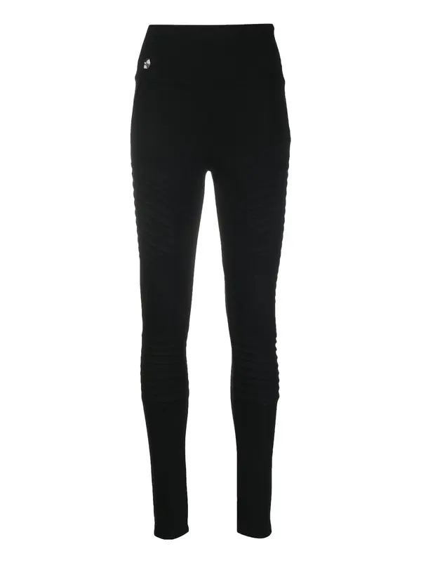 Philipp Plein Logo-plaque Leggings - Black