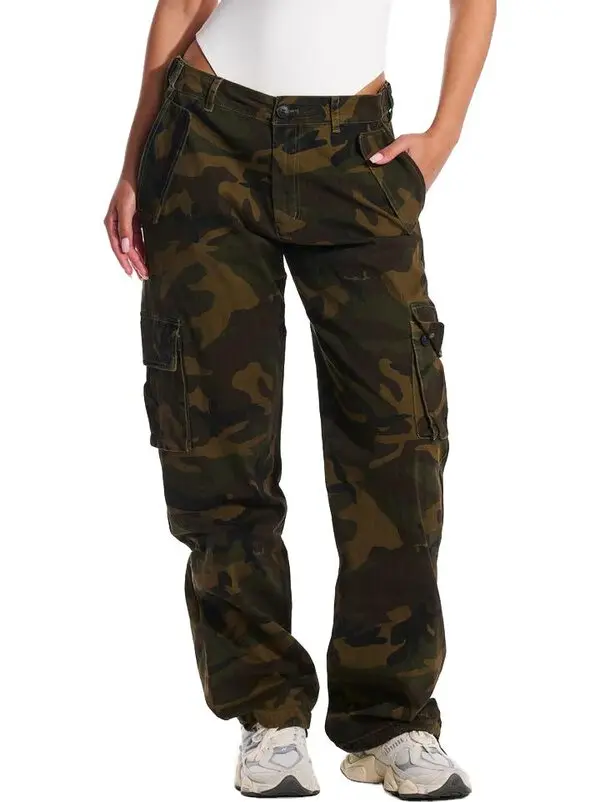 Naked Wardrobe Stretch Cargo Pants - Camo