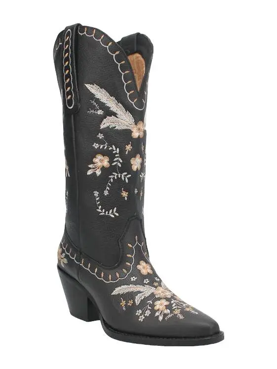 DINGO Full Bloom Western Boot - Black