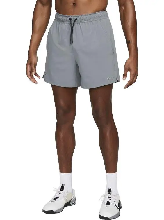 Nike Dri-fit Unlimited 5-inch Athletic Shorts - 084 Smoke Grey/black