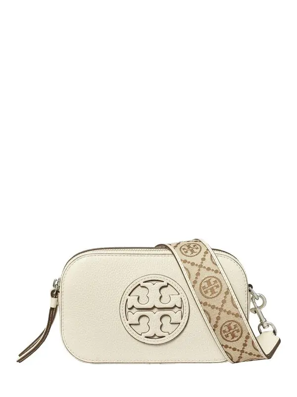 Tory Burch Mini Miller Leather Crossbody Bag - Ivory