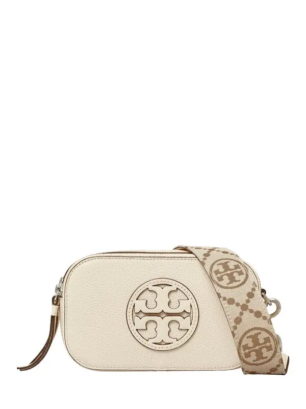Tory Burch Mini Miller Leather Crossbody Bag - New Ivory