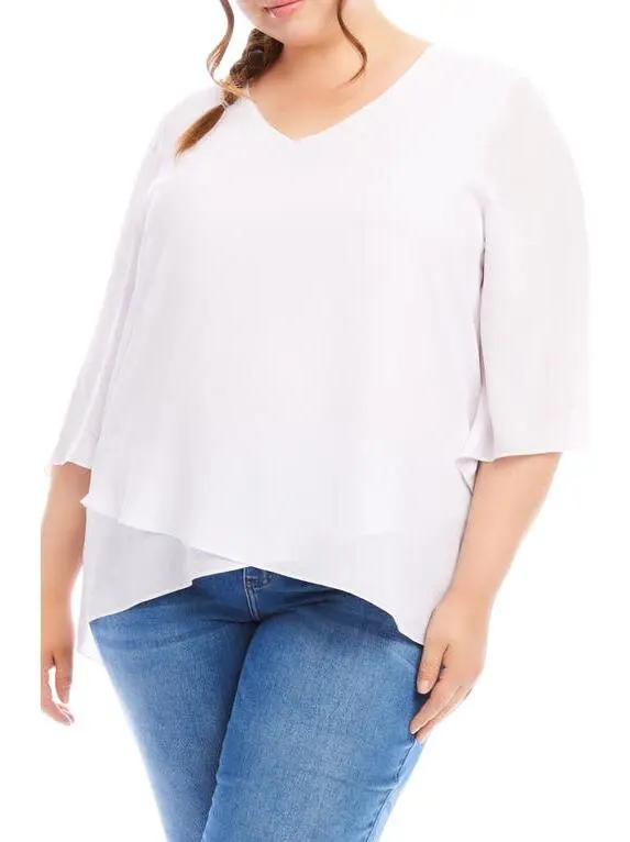 Karen Kane Asymmetric Blouse - Owh