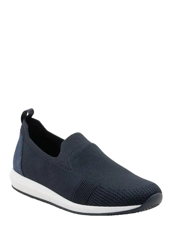 ARA Leena Ii Slip-on Sneaker - Navy Wovenstretch