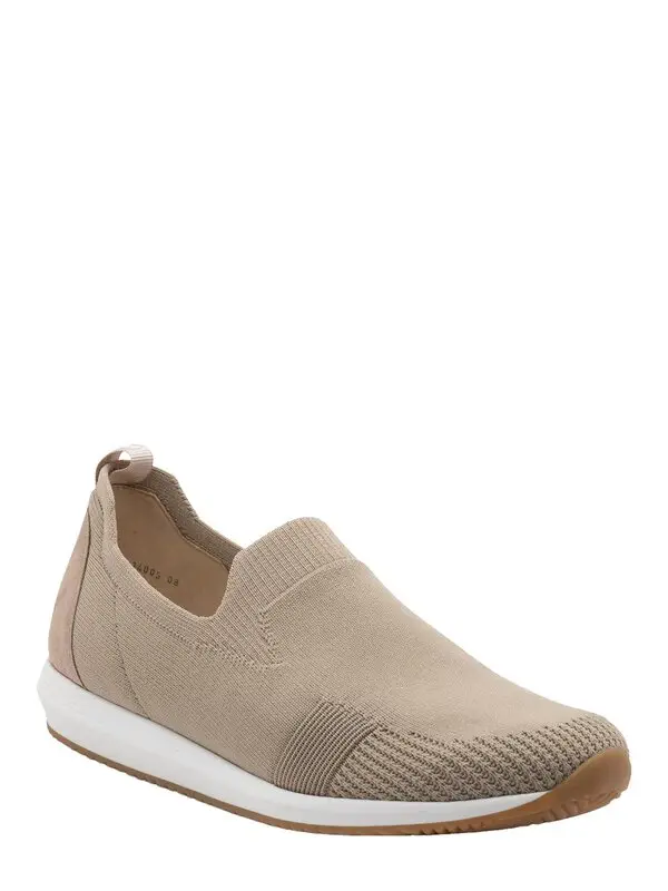ARA Leena Ii Slip-on Sneaker - Sand Wovenstretch