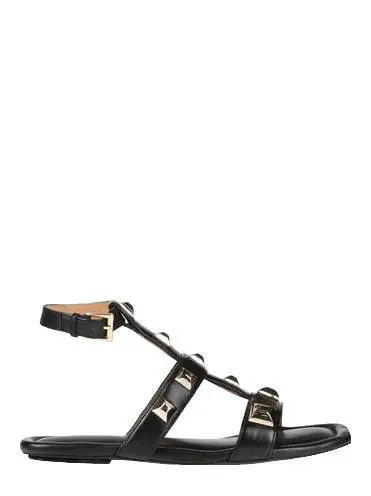 TWINSET Leather Sandals - Black