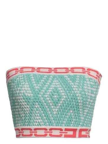 Elisabetta Franchi Knitted Tube Top - Blue