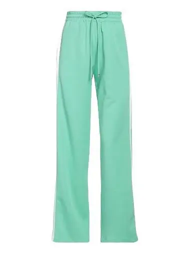 Maje Wide Leg Pants With Side Seam Stripes - Green