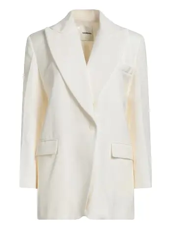 Sandro Viscose Blazer - Off White