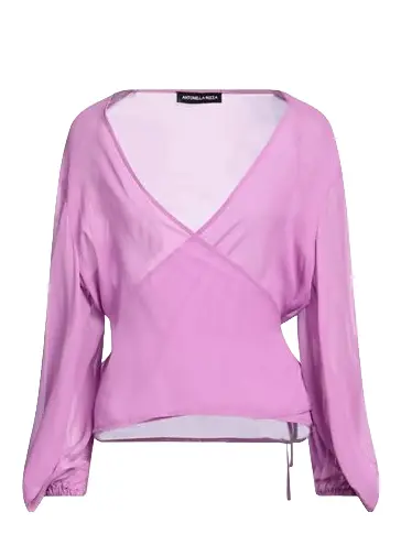 ANTONELLA RIZZA Crepe Wrap Top - Purple