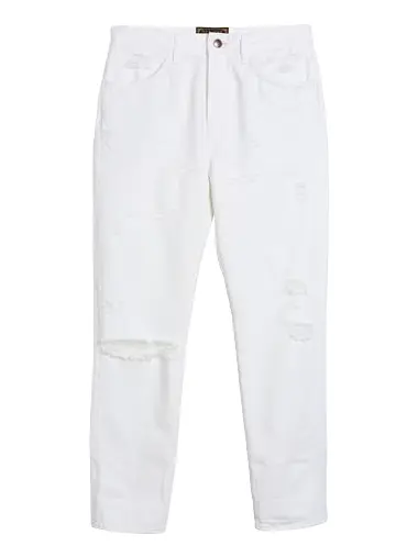 WASHINGTON DEE-CEE Cotton Denim Skinny Jeans - White
