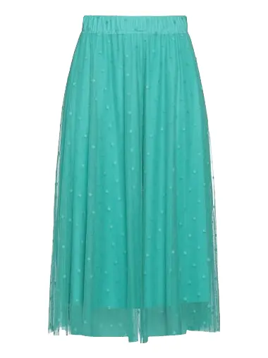 PEPITA Flared Polka Dot Midi Skirt - Green