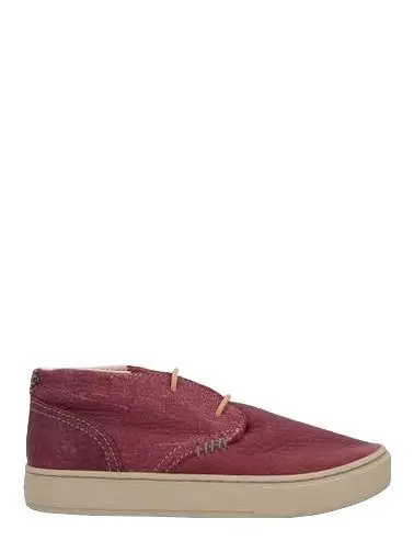 SATORISAN Soft Leather Ankle Boots - Red