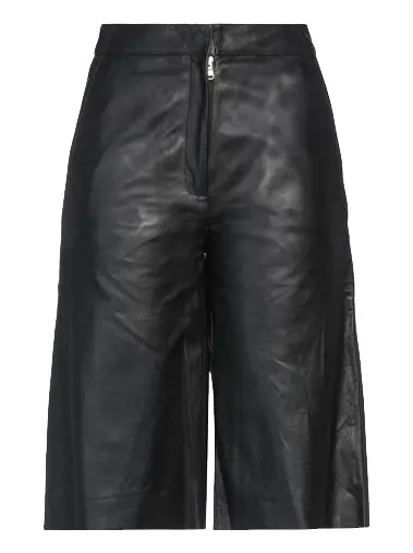 THE IVY Coated Straight Leg Pants - Black