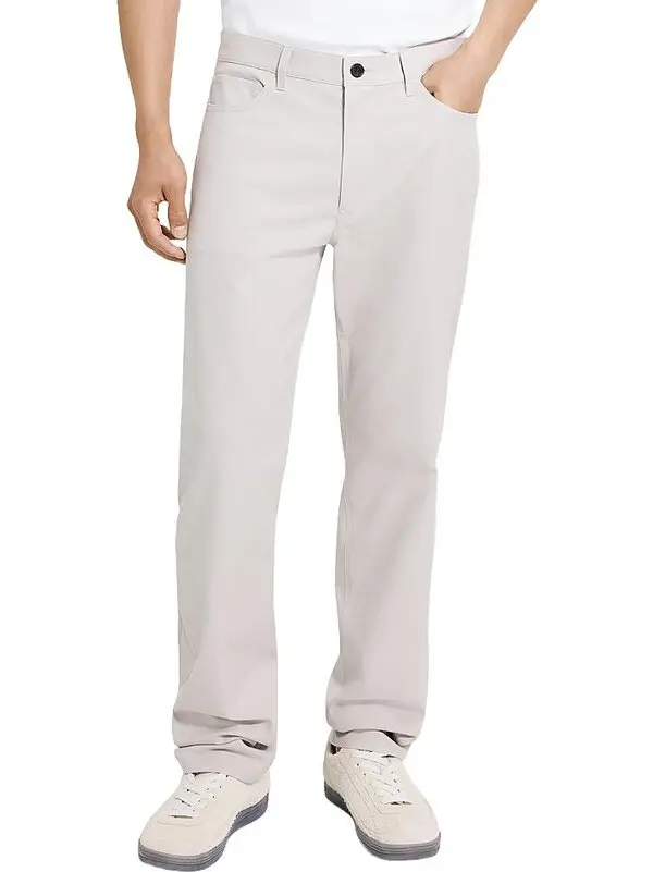 Theory Raffi Slim Fit Trousers - Silver Cloud