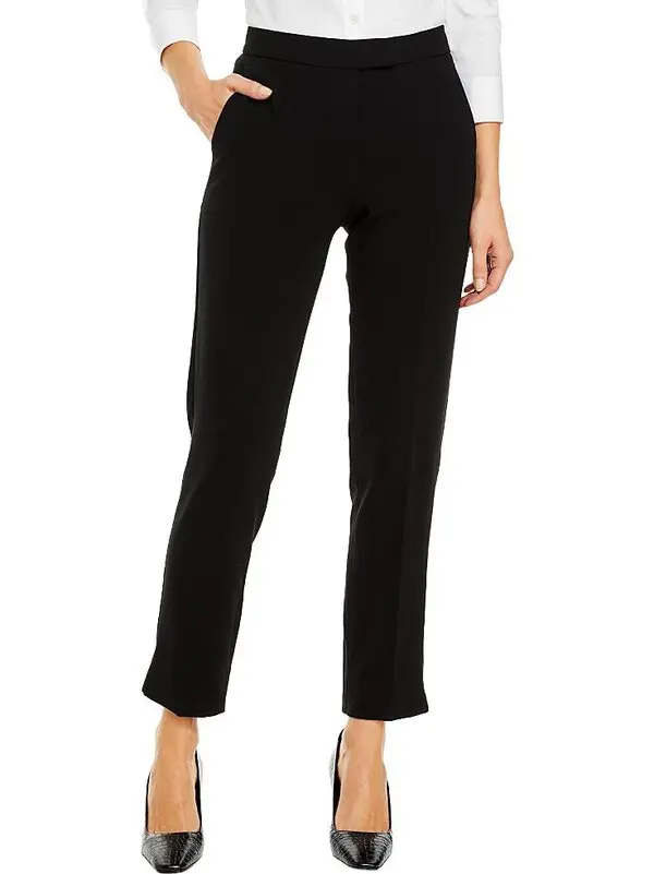Theory Ibbey Admiral Crepe Straight Pants - Black