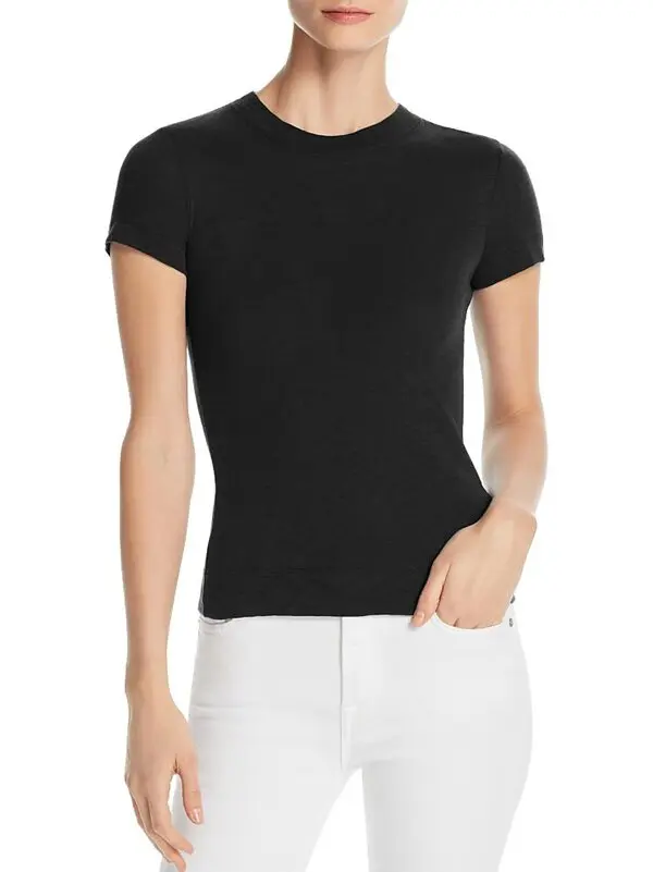 Theory Apex Tiny Tee - Black