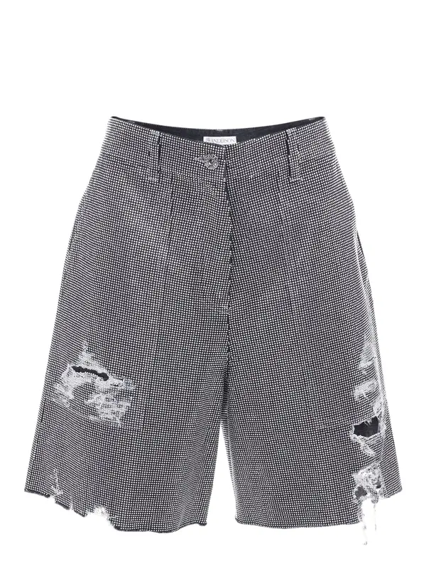 JW Anderson Studded Cotton Shorts - Grey