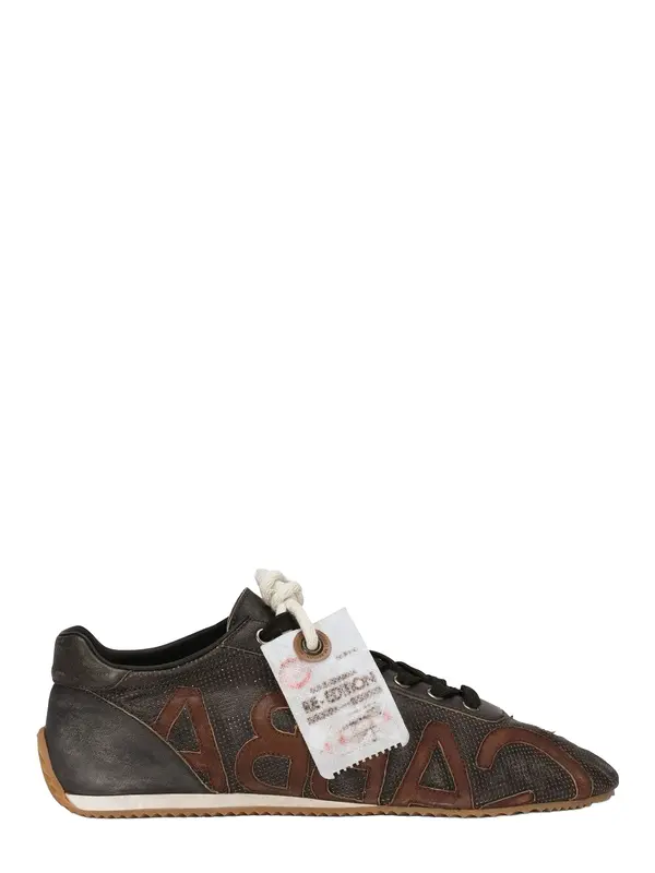 Dolce & Gabbana Thailandia Leather Sneakers - Brown