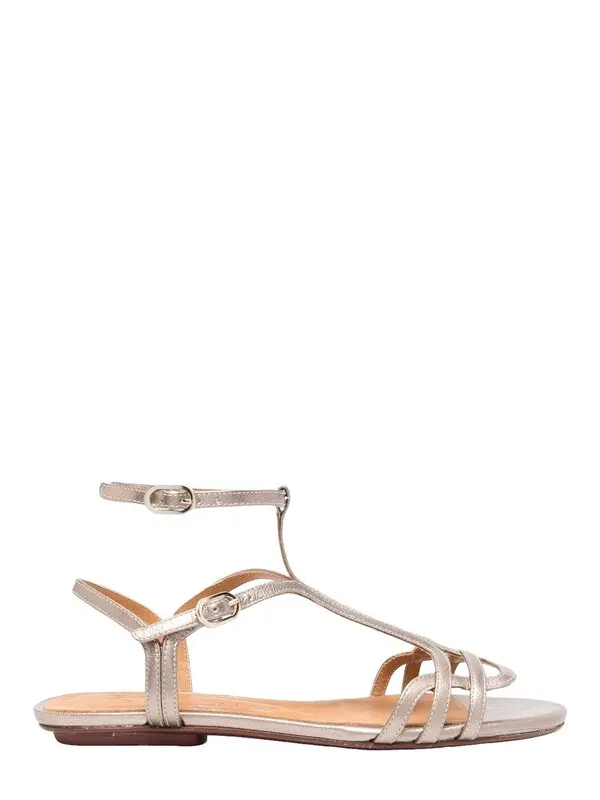 Chie Mihara 15mm Leather Open Toe Sandals - Grey