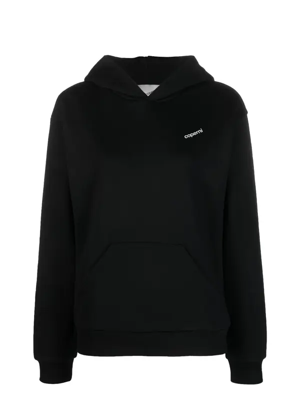 Coperni Logo-print Cotton Hoodie - Black