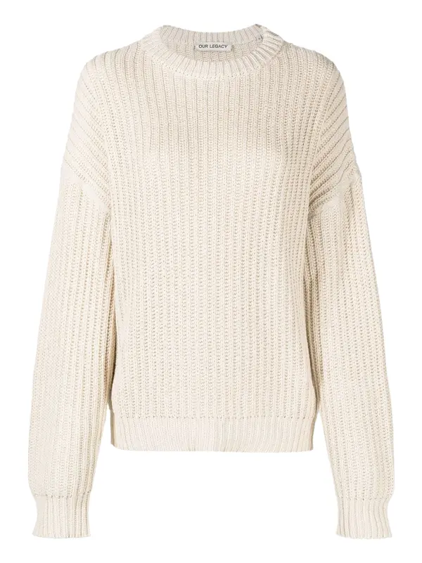 Our Legacy Sonar Intarsia-knit Jumper - Neutrals