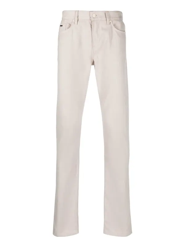 BOSS Slim-cut Chino Trousers - Neutrals