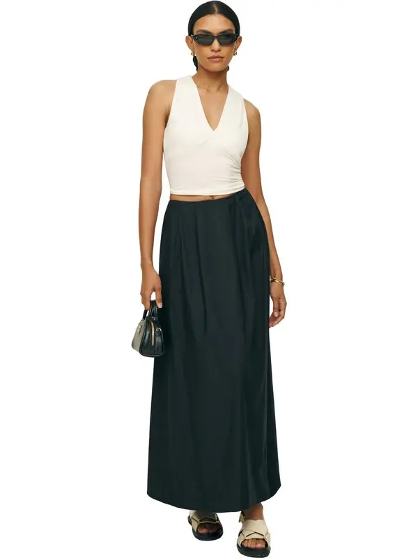 REFORMATION Lucy Skirt - Black