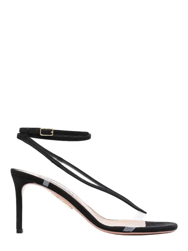 AQUAZZURA Illusions Plexi 75mm Sandals - Black