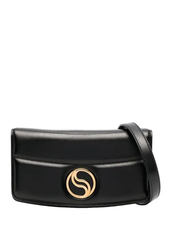 Stella McCartney S-wave Crossbody Bag - Black