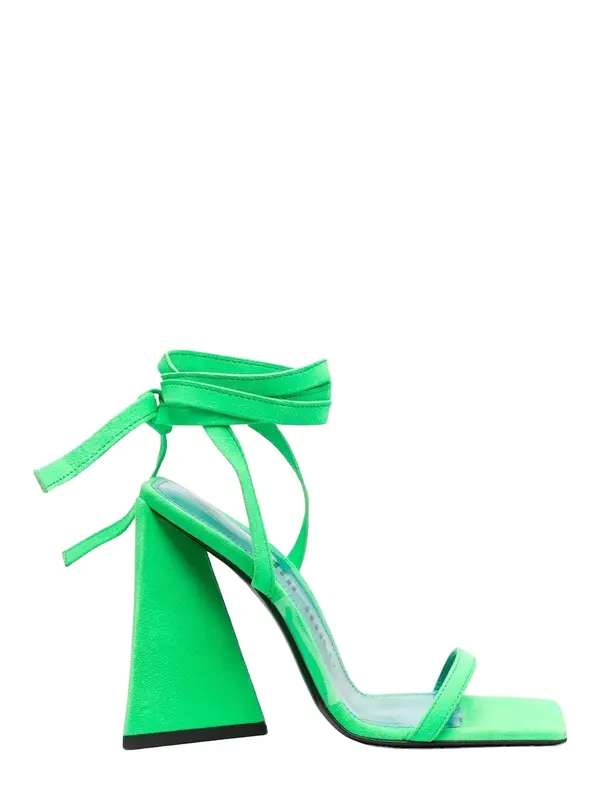 Attico Isa Open-toe Sandals - Green