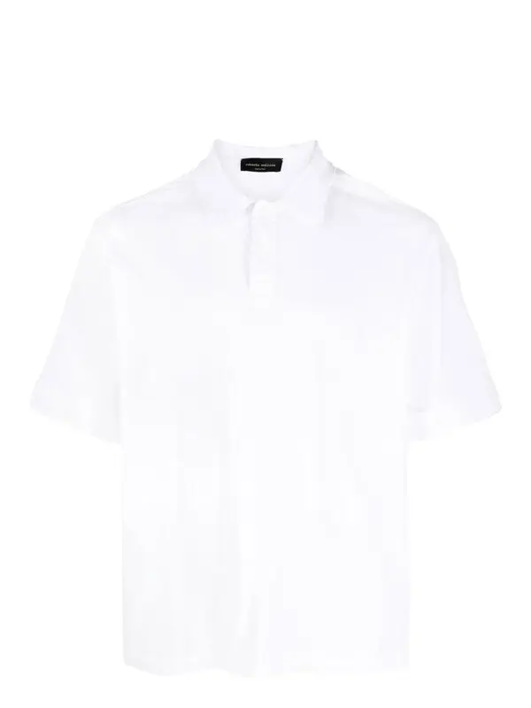 ROBERTO COLLINA Classic Cotton Polo Shirt - White