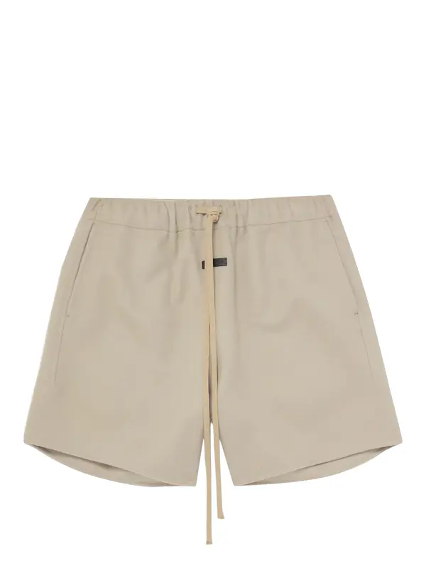 Fear Of God Eternal Wide-leg Wool And Cashmere-blend Drawstring Shorts - Neutrals