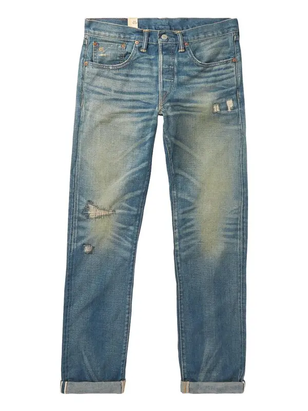 Ralph Lauren Ridgway Slim-fit Selvedge Denim Jeans - Blue