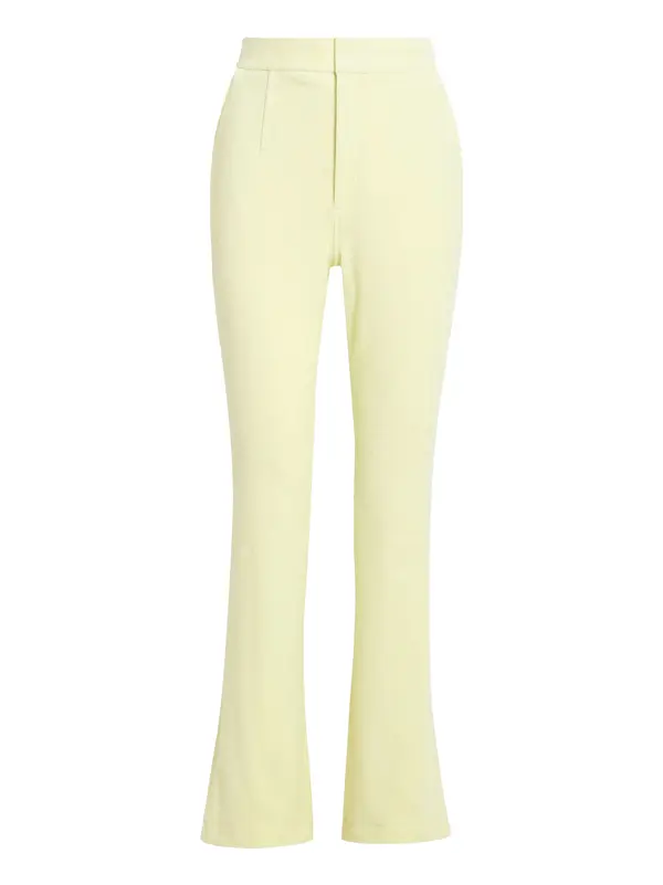 Alexander Wang Cotton-blend Chenille Bootcut Pants - Pastel Yellow